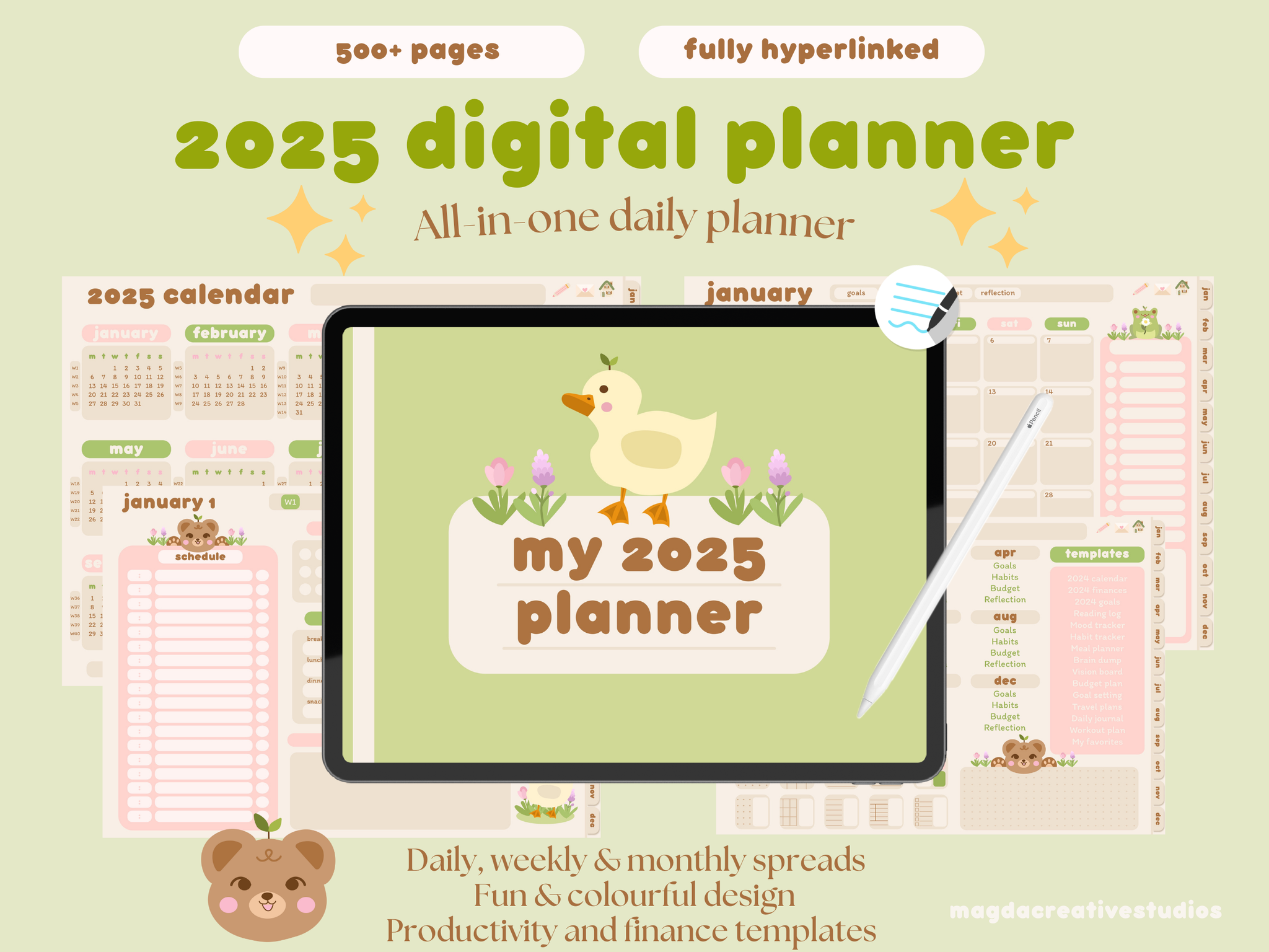 2025 Landscape Digital Planner – Magda Creative Studios