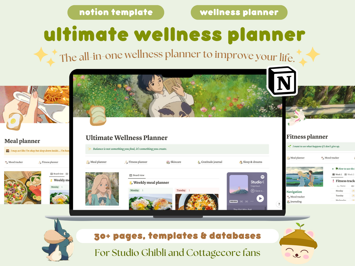Ultimate Wellness Notion Planner – Magda Creative Studios