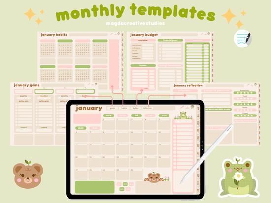 2025 Landscape Digital Planner – Magda Creative Studios