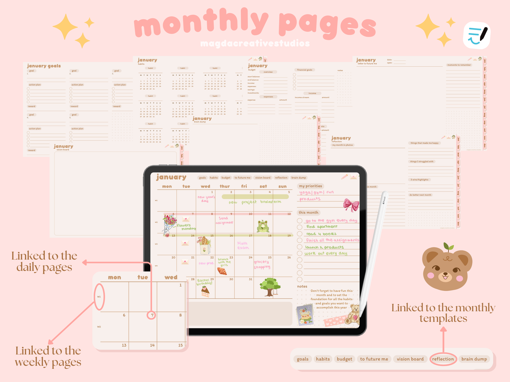 2025 Digital Planner Landscape – Magda Creative Studios