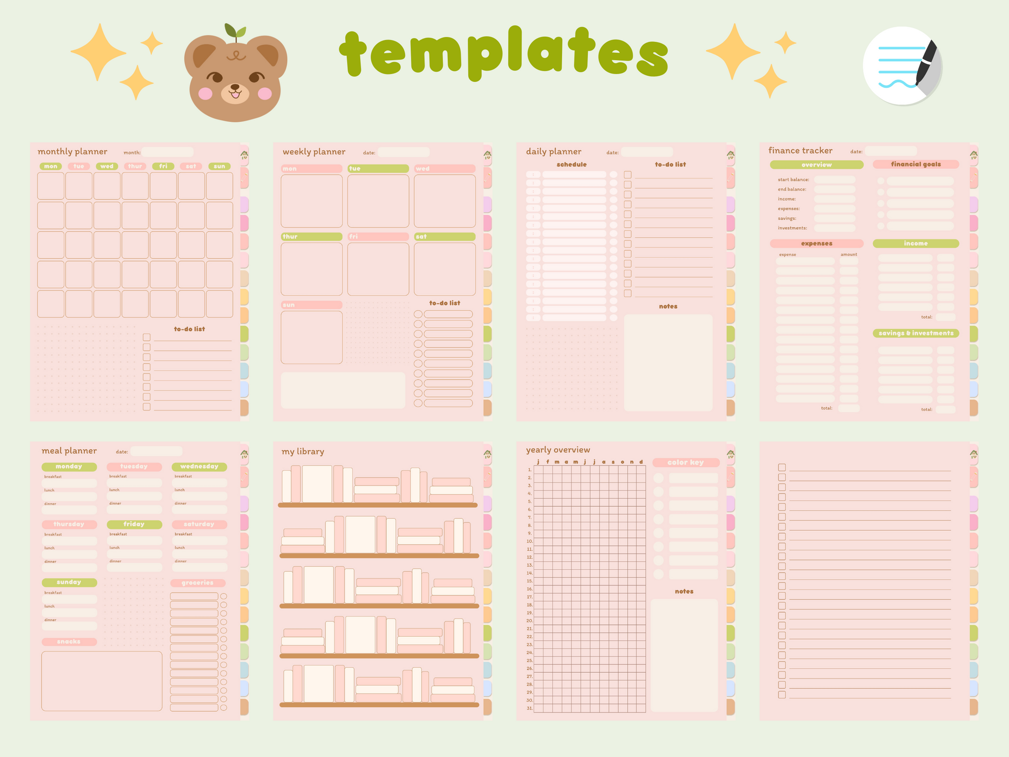 Pink Digital Notebook – Magda Creative Studios