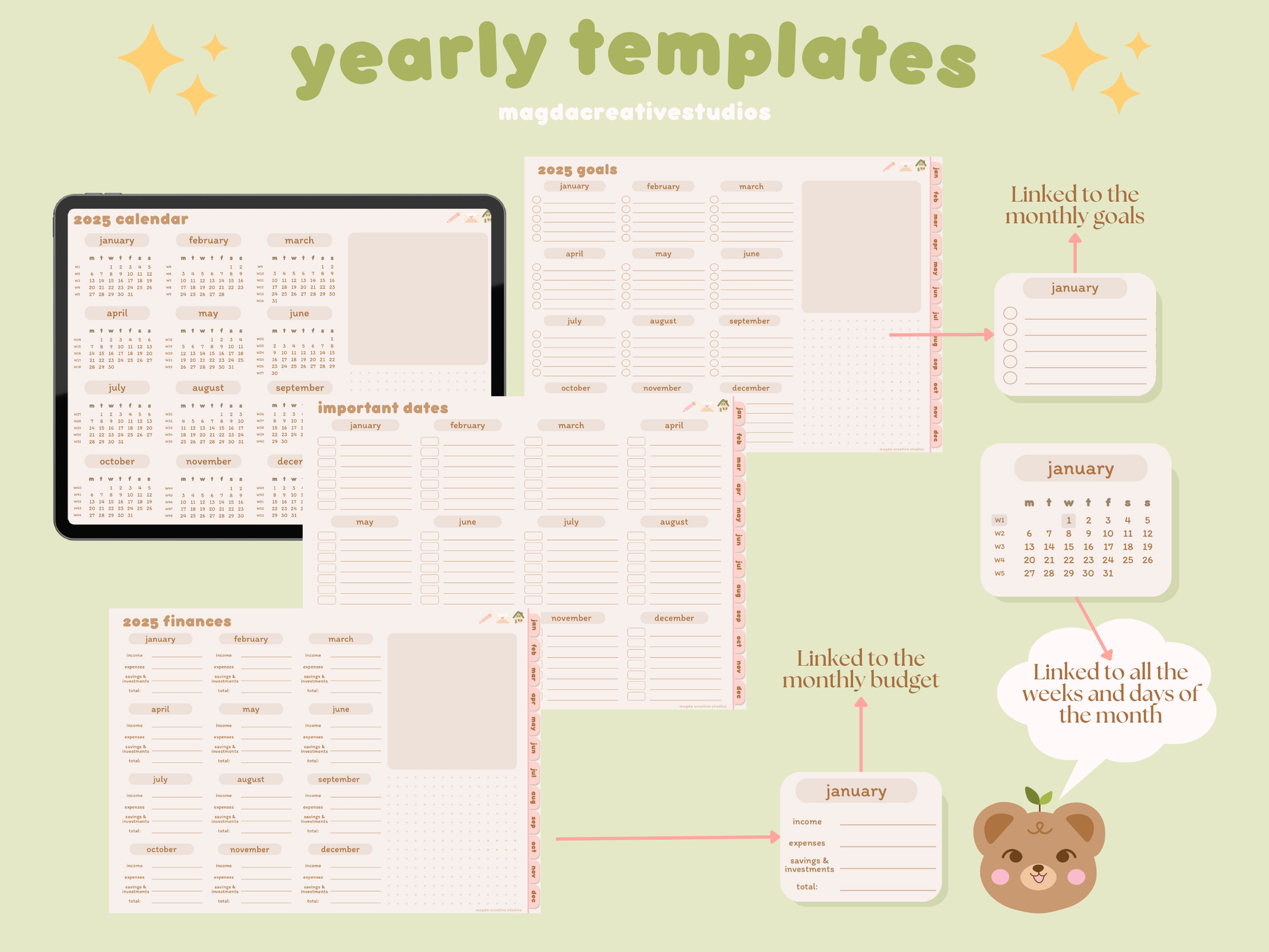 2025 Digital Planner Landscape – Magda Creative Studios