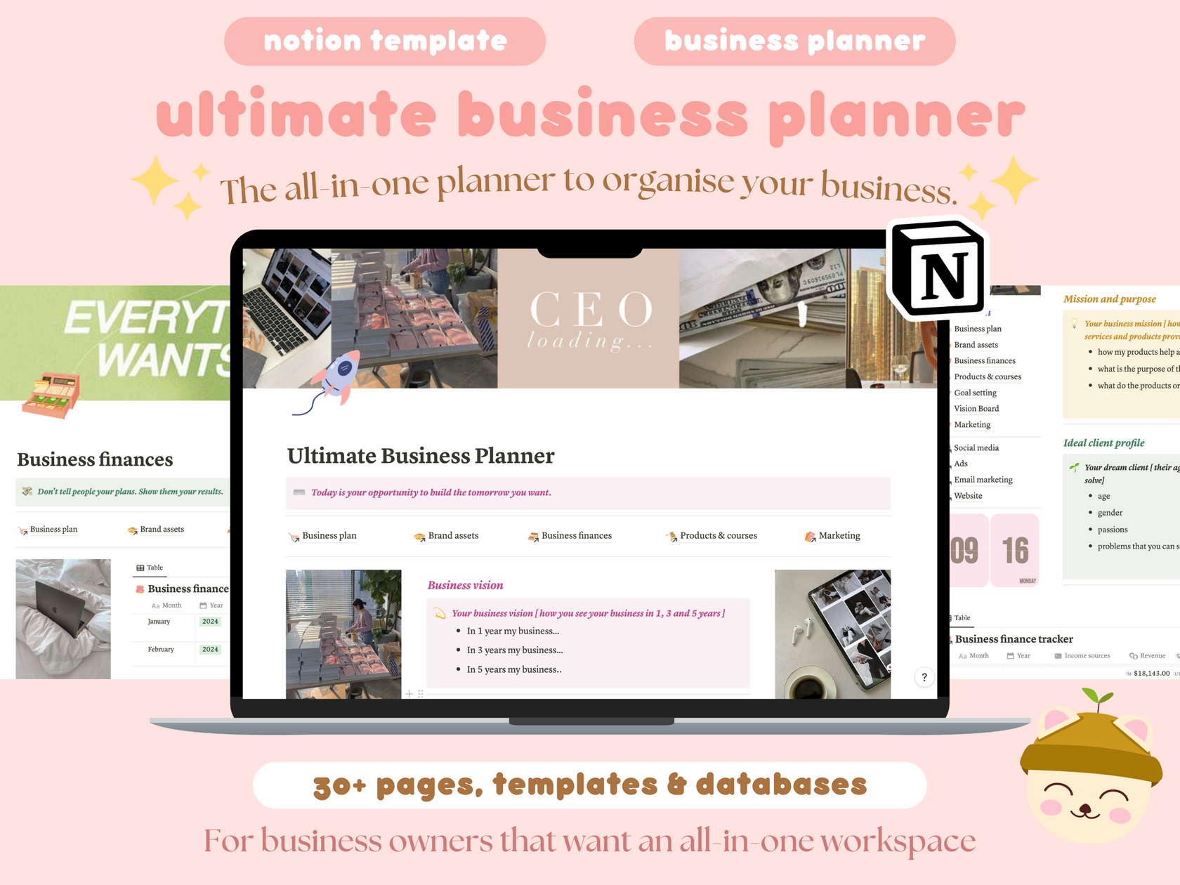 All-in-one Notion Business Planner – Magda Creative Studios